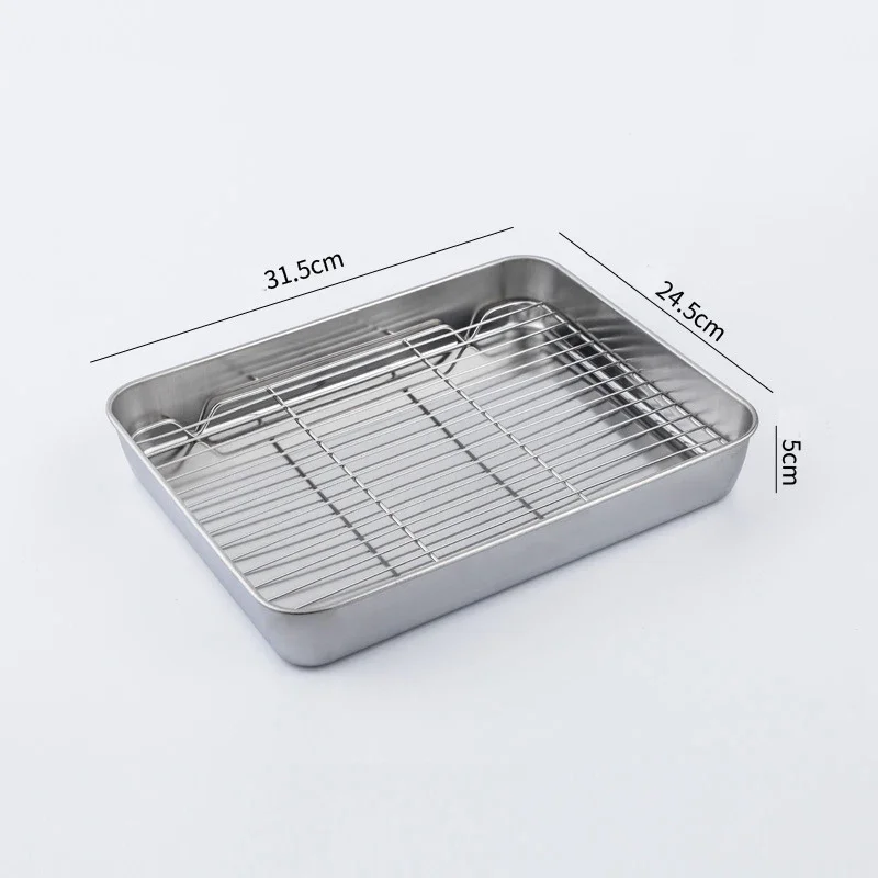 Stainless Steel Baking Tray With Removable Cooling... – Grandado