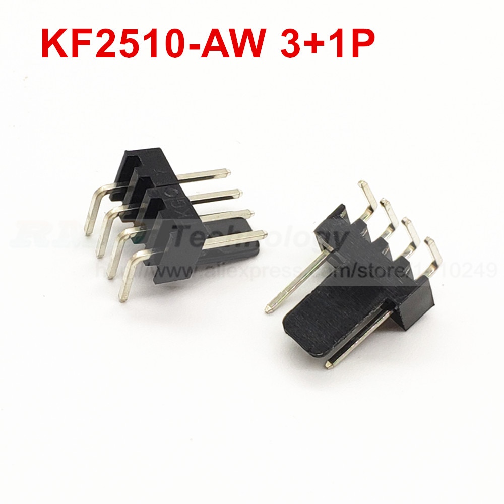 2510 2,54mm KF2510 3 + 1P KF2510-4AW männlich-weib... – Vicedeal