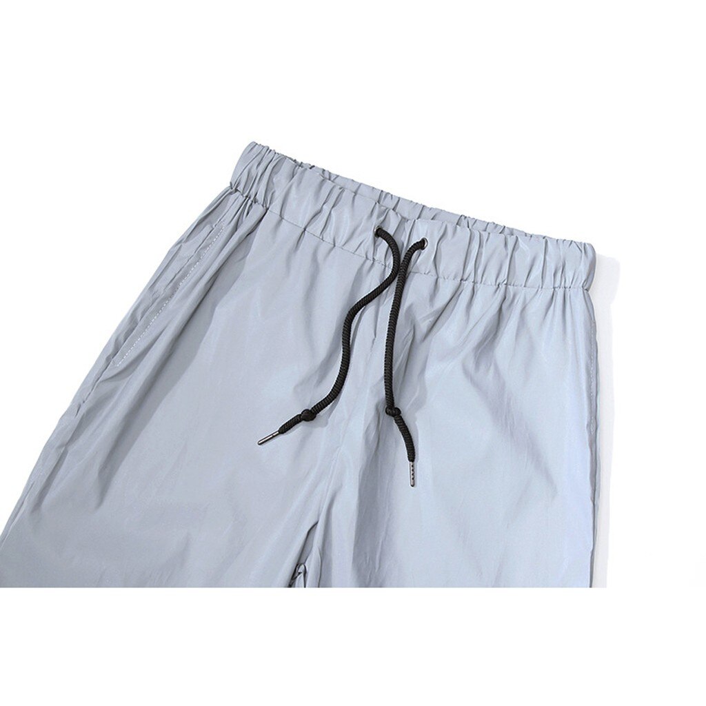 Autumn Men flash reflective jogger Long Pants Draw... – Vicedeal