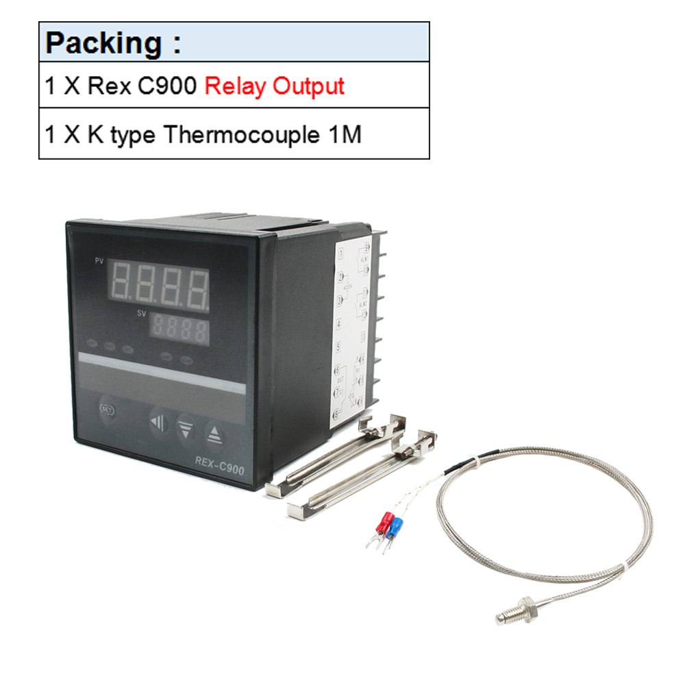 Gibt REX-C100, 400,700 Relais Ausgang PID Thermoms... – Grandado