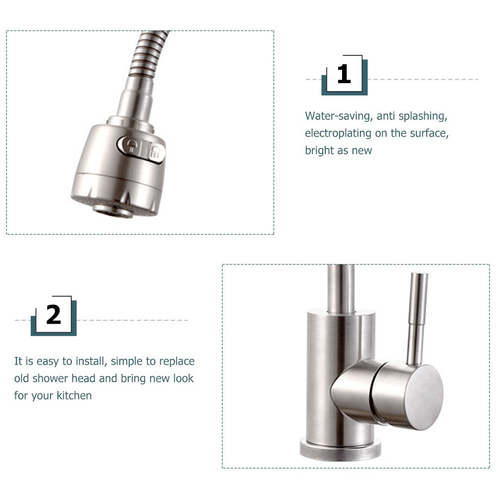 Stainless Steel Universal Hose Tap Nozzle Kitchen ... – Vicedeal