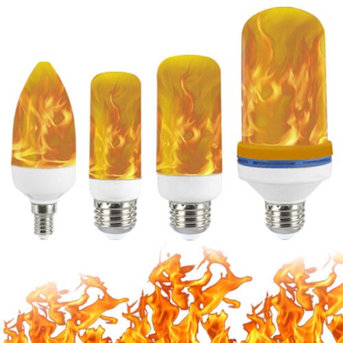 1Pcs LED Flame Effect Fire Light Corn Bulb E27 Sim... – Grandado