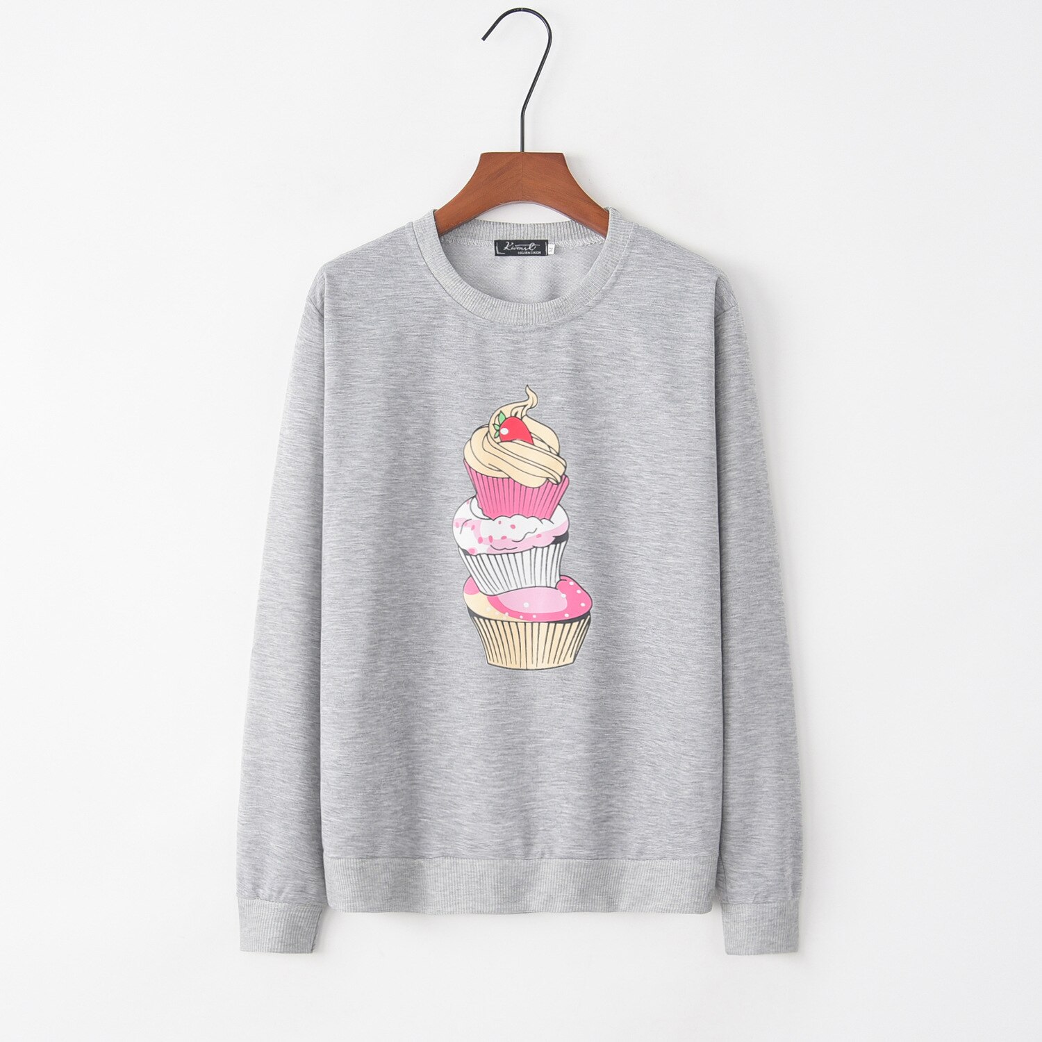 Ice cream red Hoodies Sweatshirts Women Casual Kaw... – Vicedeal