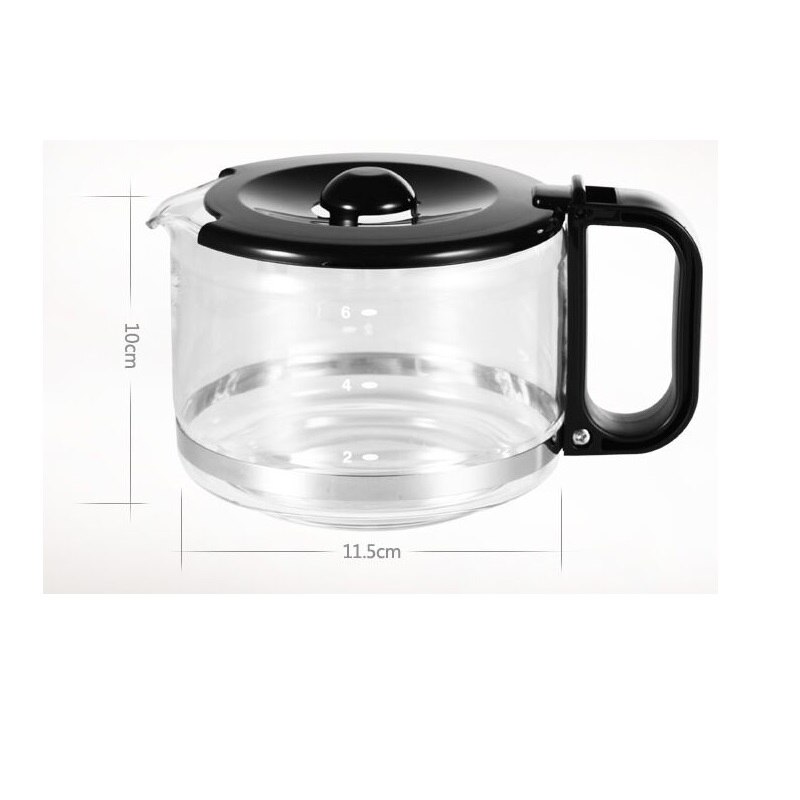 600ml Glass Pot Coffee Maker Parts IR8l71 Househol... – Grandado