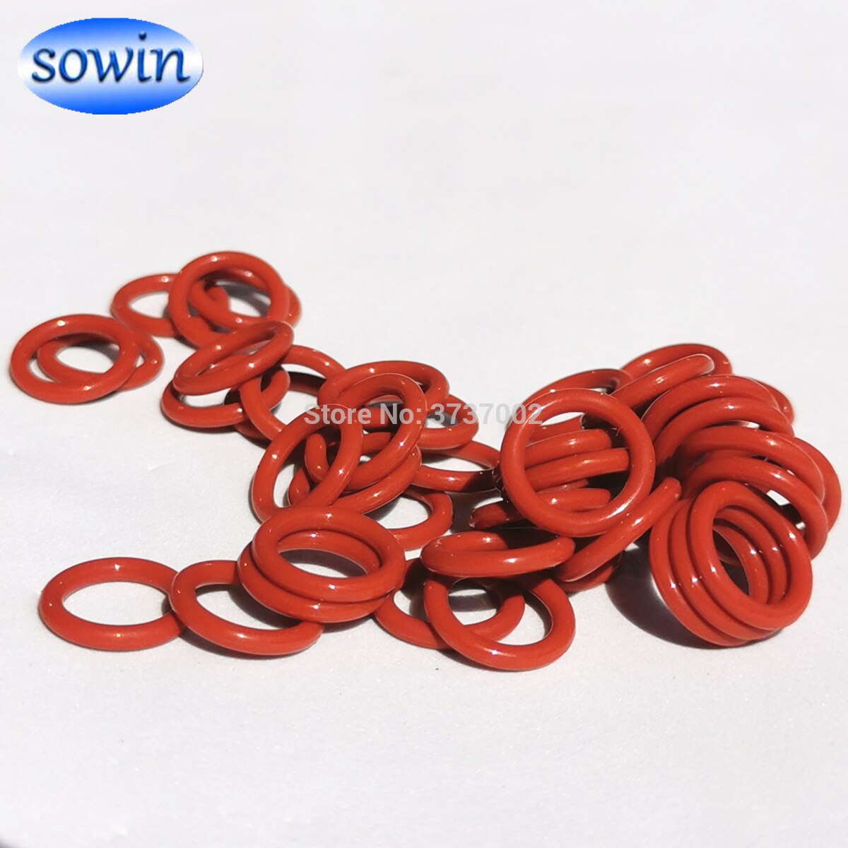SOWIN 5.0mm O-ringen Seal Rode VMQ O-Ring Ring OD6... – Vicedeal