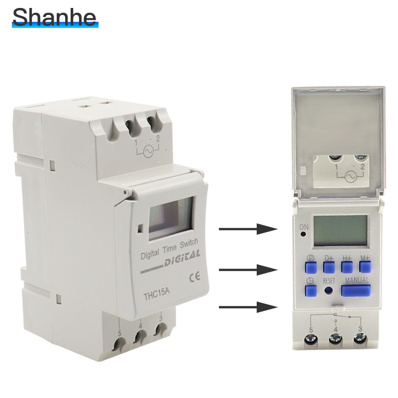 Minuterie électronique hebdomadaire 7 jours, minuterie numérique ...