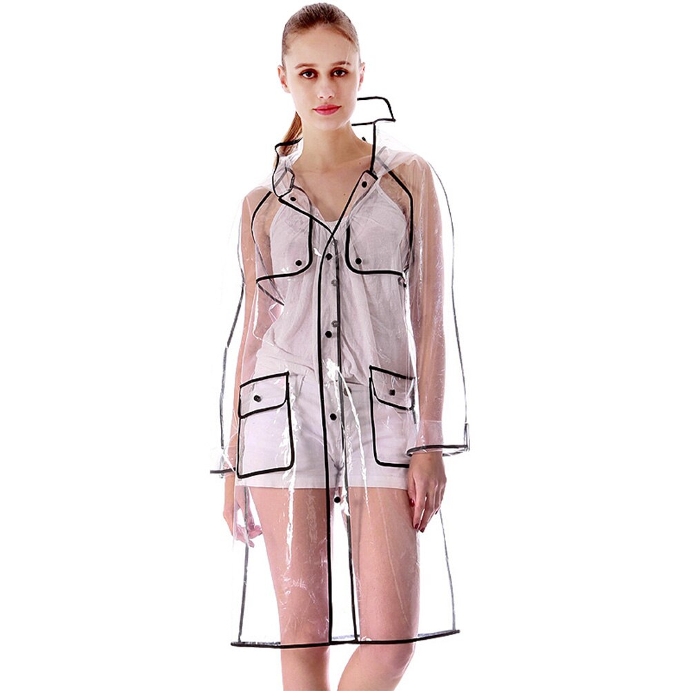 Women's Transparent Thicken Plastic Raincoat T... – Grandado