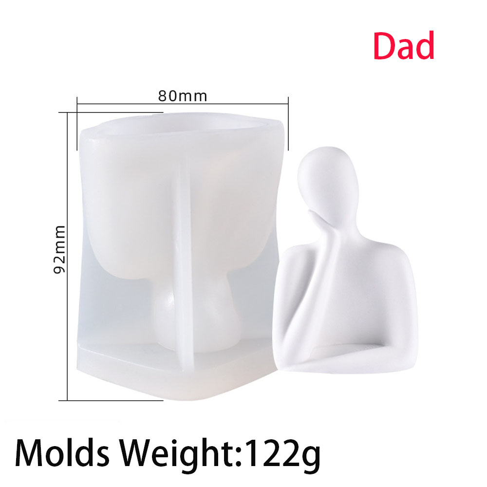 DIY Thinker Statue Silicone Mold 3D Nordic Art Abs... – Vicedeal