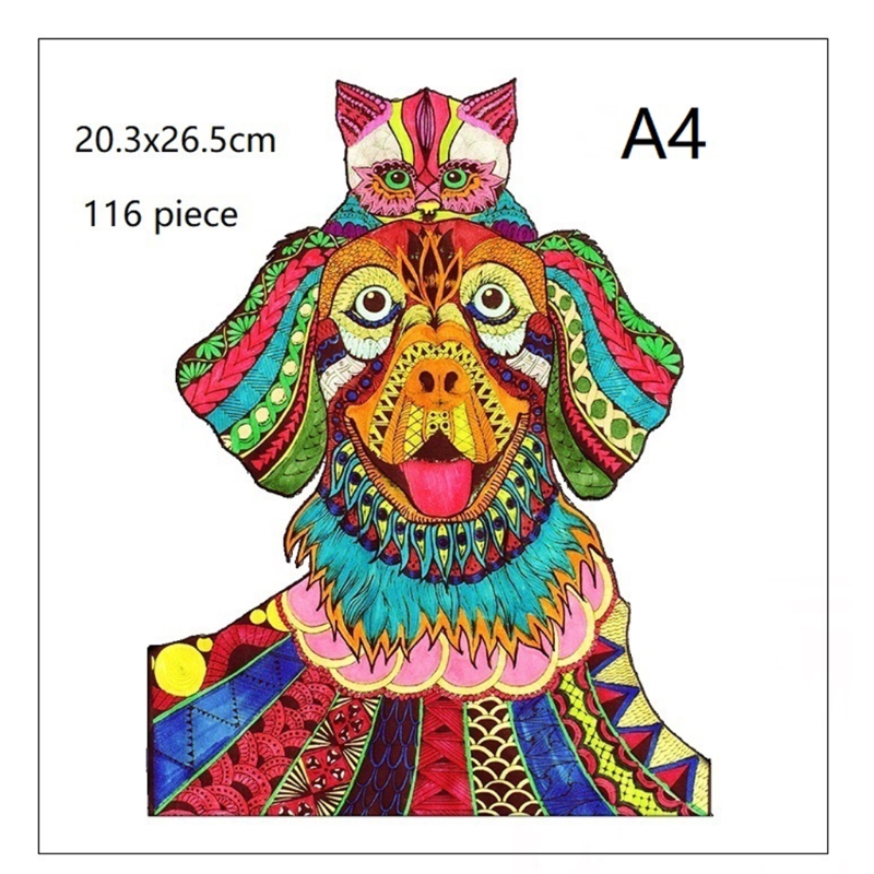 157E Stress-relief Toy Wooden Jigsaw Puzzles Woode... – Vicedeal