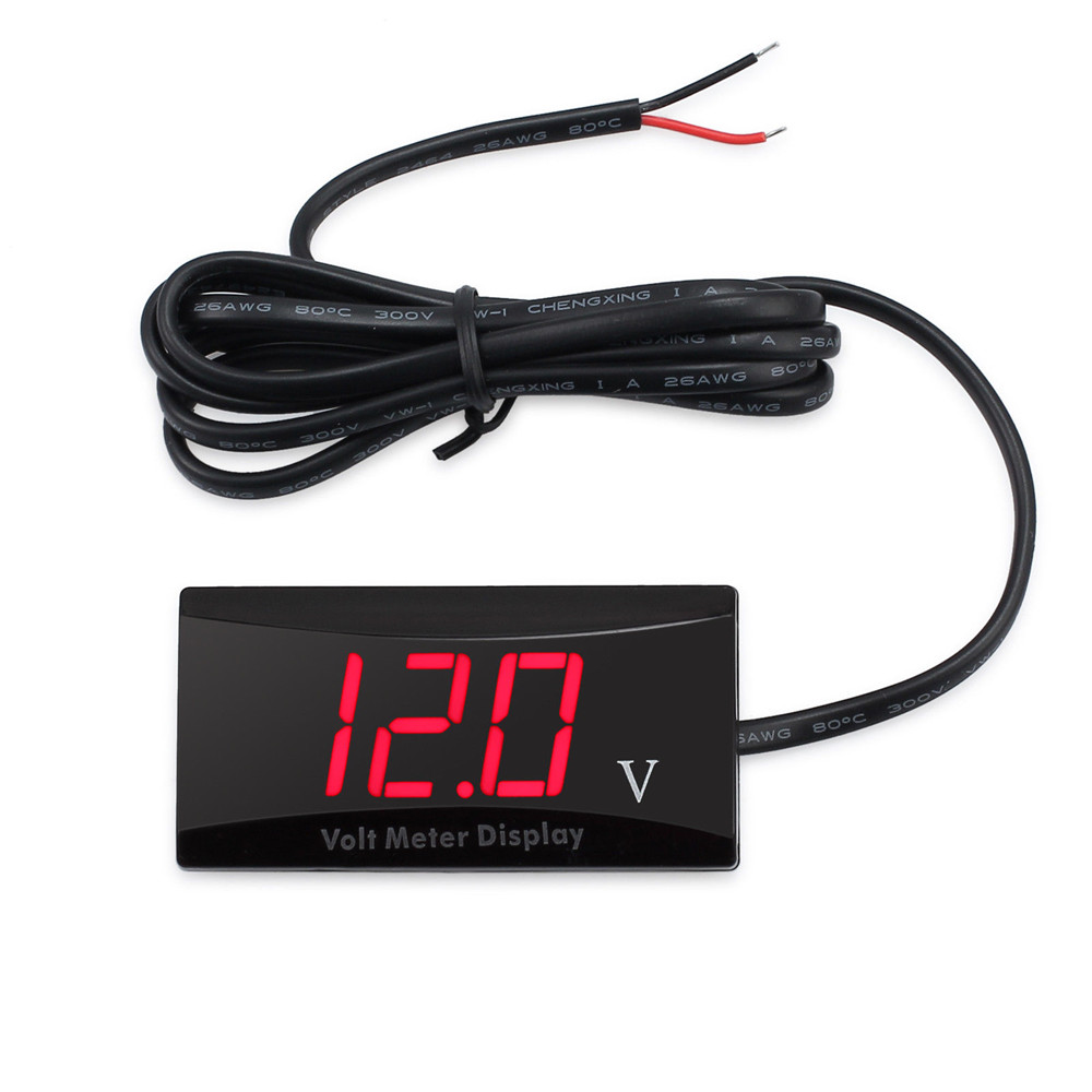 Led 12V Display Digitale Voltmeter Panel Volt Volt... – Grandado