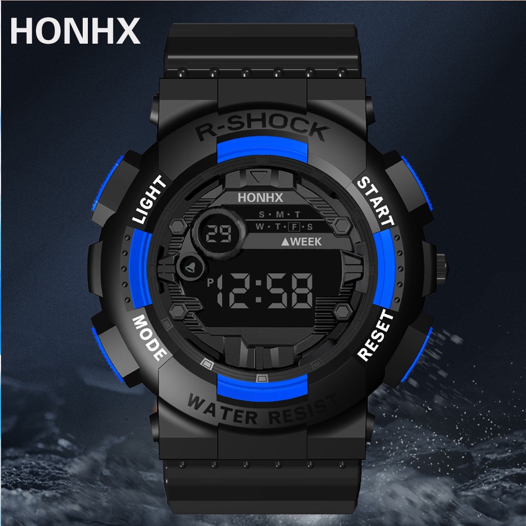 Luxury Mens Digital Watches Waterproof Men's Boy L... – Vicedeal
