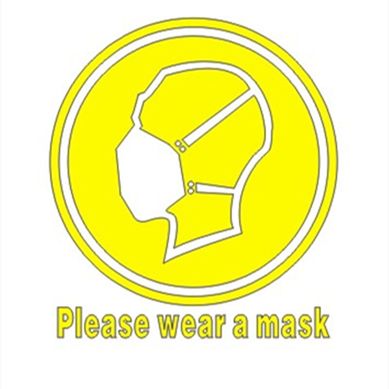 1Pcs Please Wear A Mask Vinyl Sticker Epidemic Pre... – Vicedeal