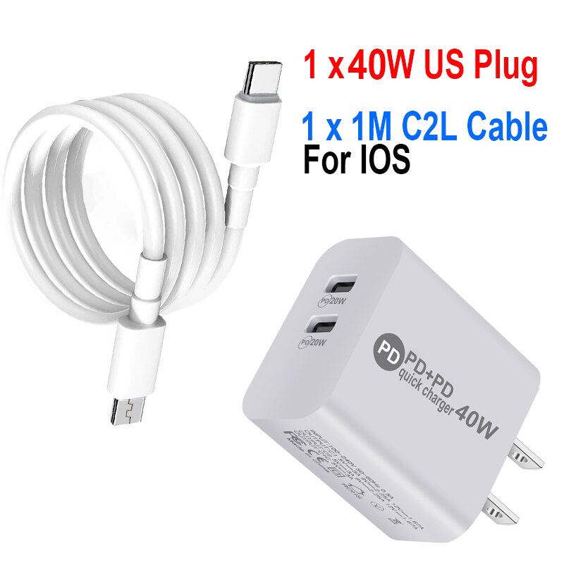 PD40W Mobile Phone Charger USB PD Fast Charging fo... – Vicedeal