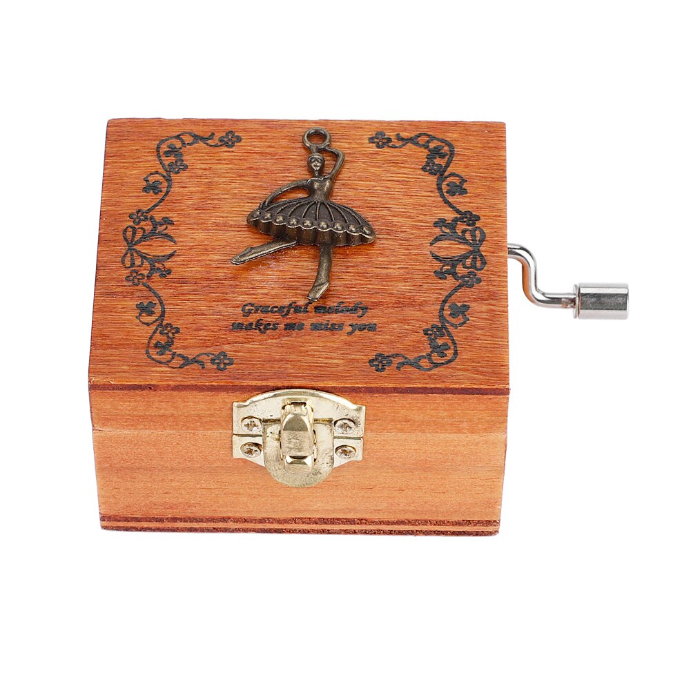 Wooden Music Box Elephant Tower Ballet Owl Engrave... – Grandado