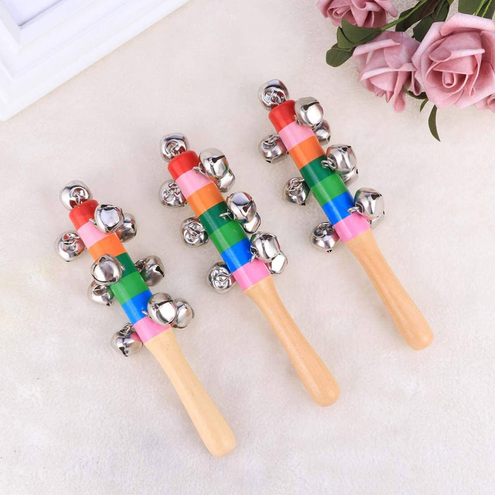 3pcs Christmas Hand Jingle Bells Hand Sleigh Bells... – Vicedeal