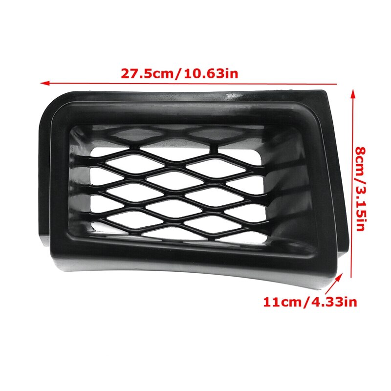 Cold Air Intake Universal ABS Car Air Duct – Front Bumper Cooling ...