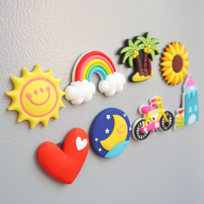 Cute Cartoon Fridge Magnets Duck Rainbow Sun Magne... – Grandado