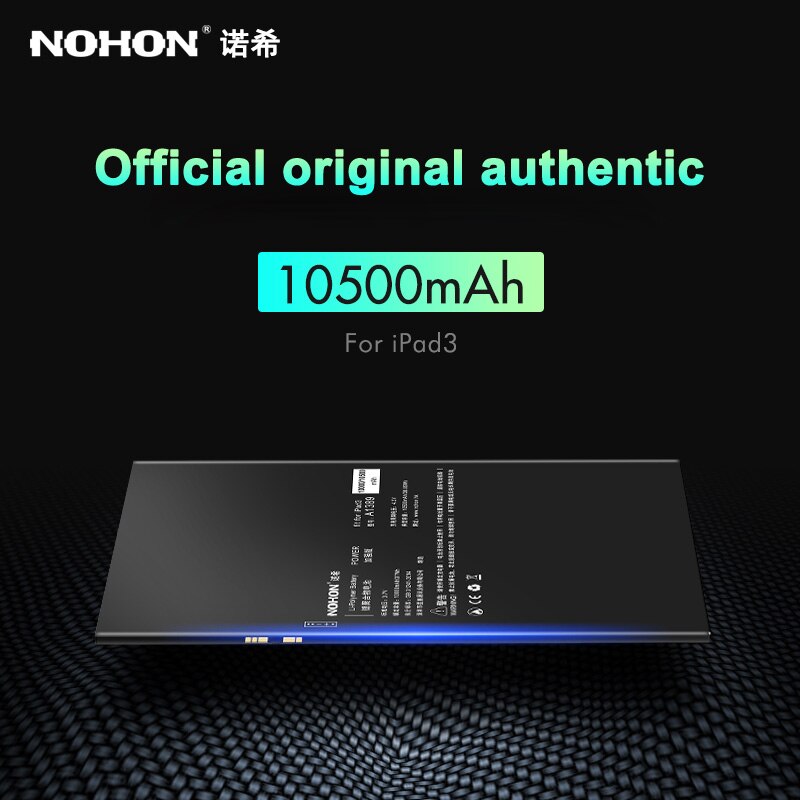 NOHON 10500mAh Battery For iPad3 iPad4 iPad 3 4 3R... – Grandado