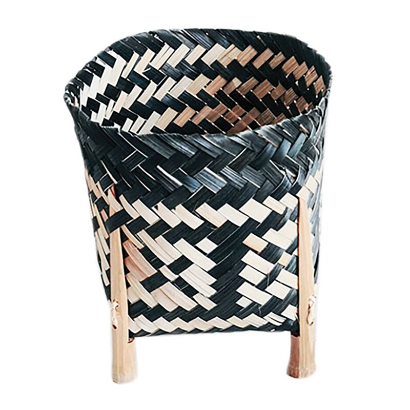 Plant Stand Hand Geweven Rotan Stro Mand Voor Plan... – Grandado