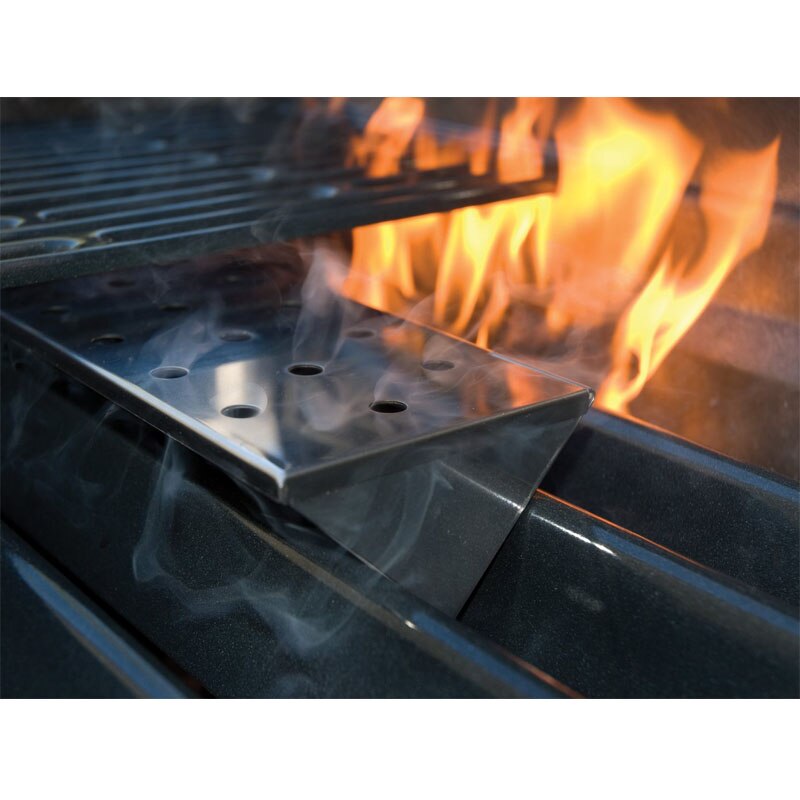 Non-Stick V-Shape BBQ Smoking Box Gas Grill Smoker... – Vicedeal