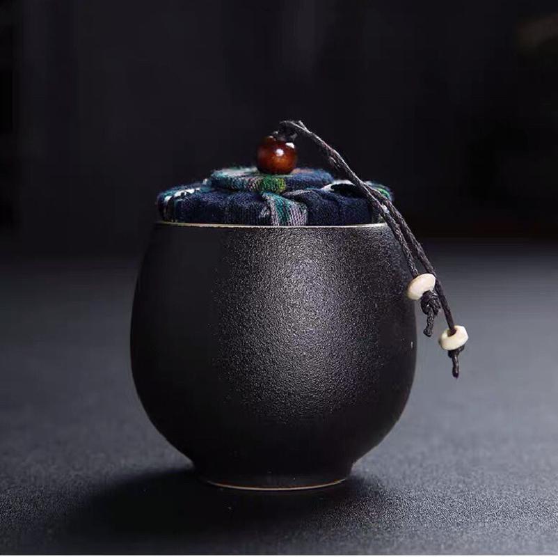 Black Pottery Stoneware Tea Pot Small Portable Cer... – Grandado