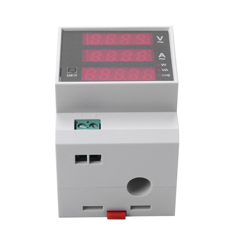 AC80-300V/100A Digital Energy Meter Din Rail LED Active Power Factor ...