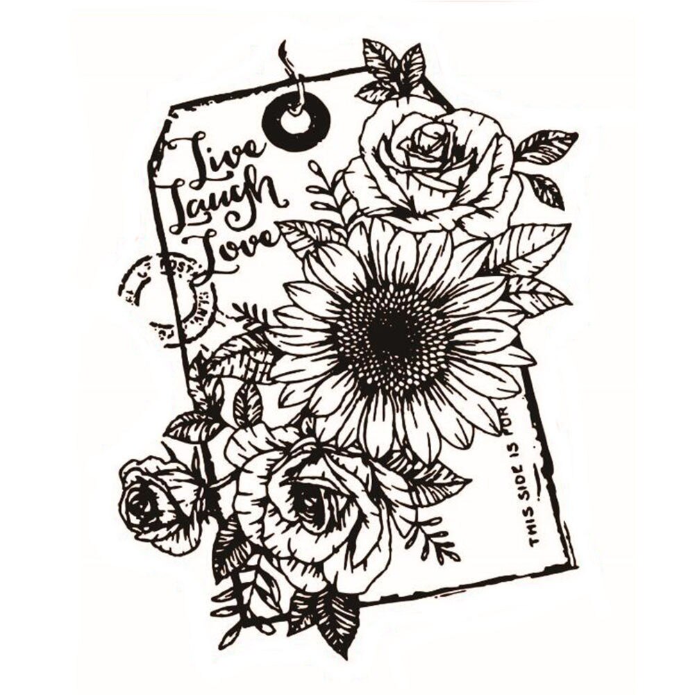 Flower Tag French Flowers Clear Stamps Scrapbookin... – Grandado