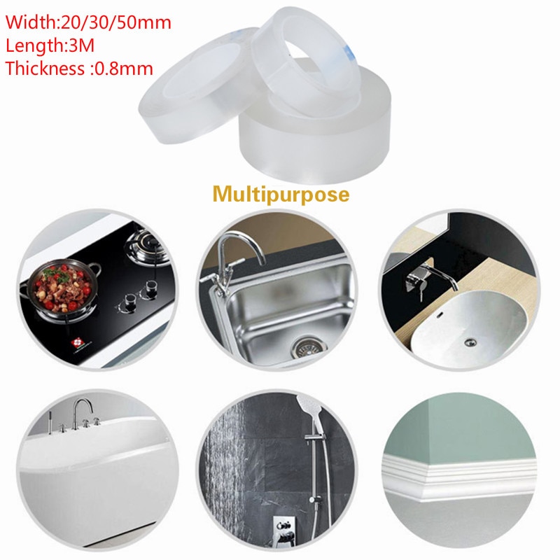 Nano Tape One-sided Tape Transparent NoTrace Reusa... – Grandado