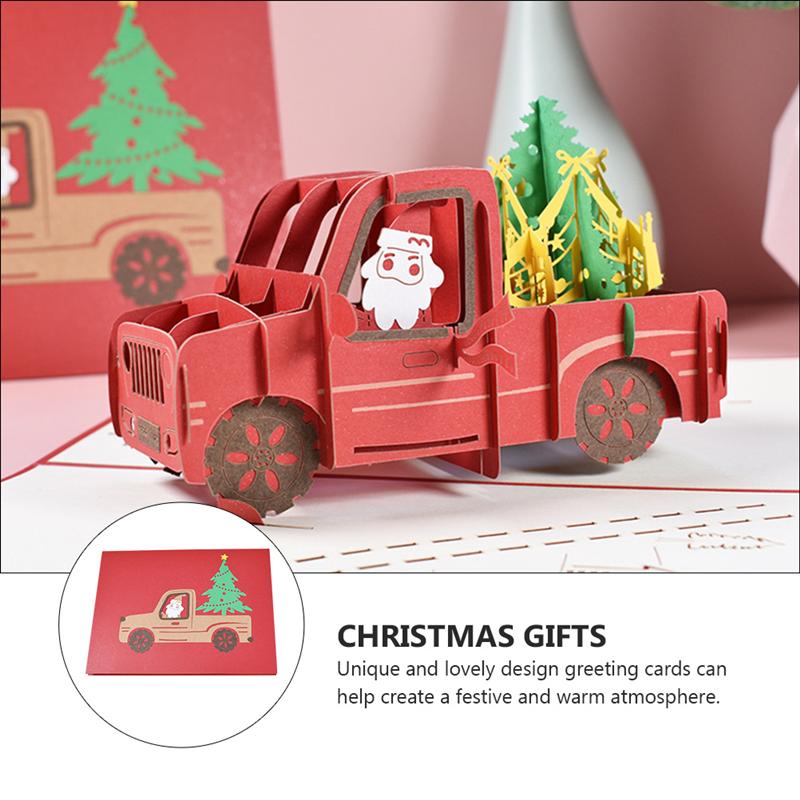 Folding Christmas Card 3D Handmade Paper Card Ador... – Grandado