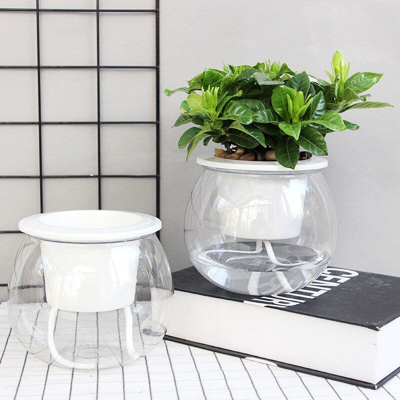 self watering flower pot for plants, desktop pot s... – Grandado