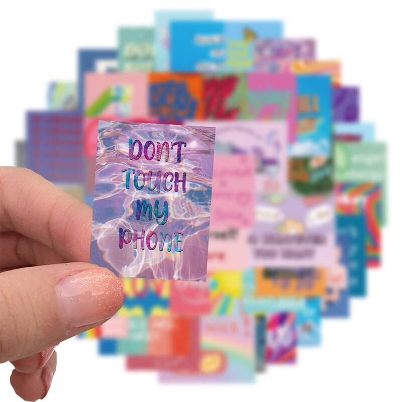 50Pcs Pack Motivational Phrases Sticker Quotes Sen... – Grandado