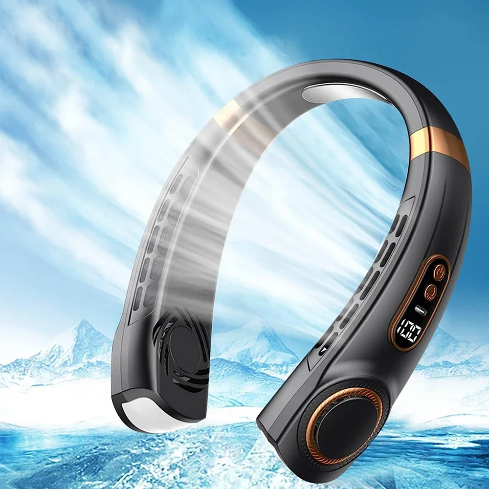 Mini Hanging Neck Fan Portable Bladeless Neck Fan ... – Grandado