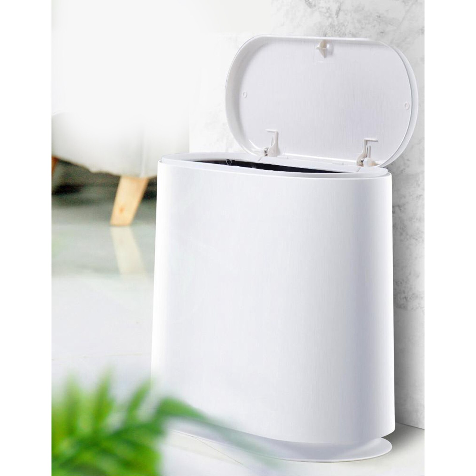 10 Litre One Click Waste Dustbin Rubbish Bin Bathr... – Vicedeal