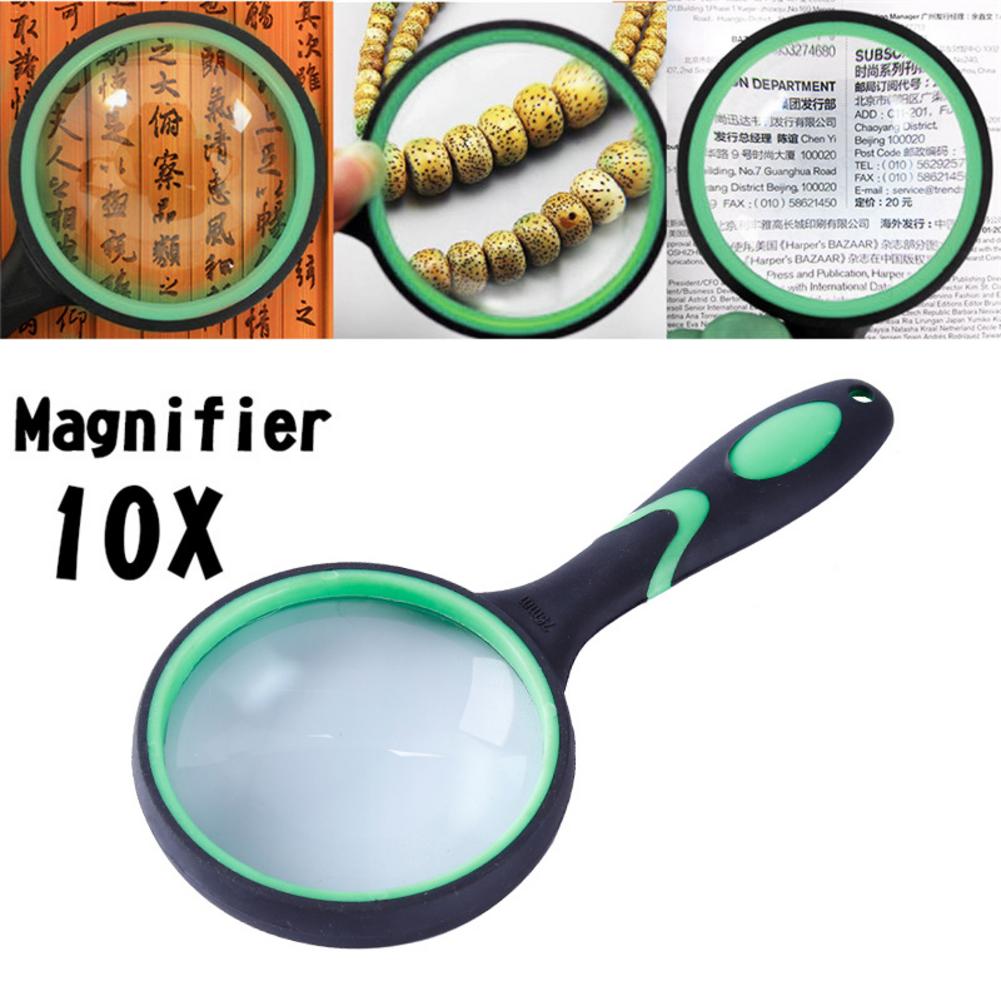60mm Portable Handheld 10X Reading Magnifying Glas... – Vicedeal