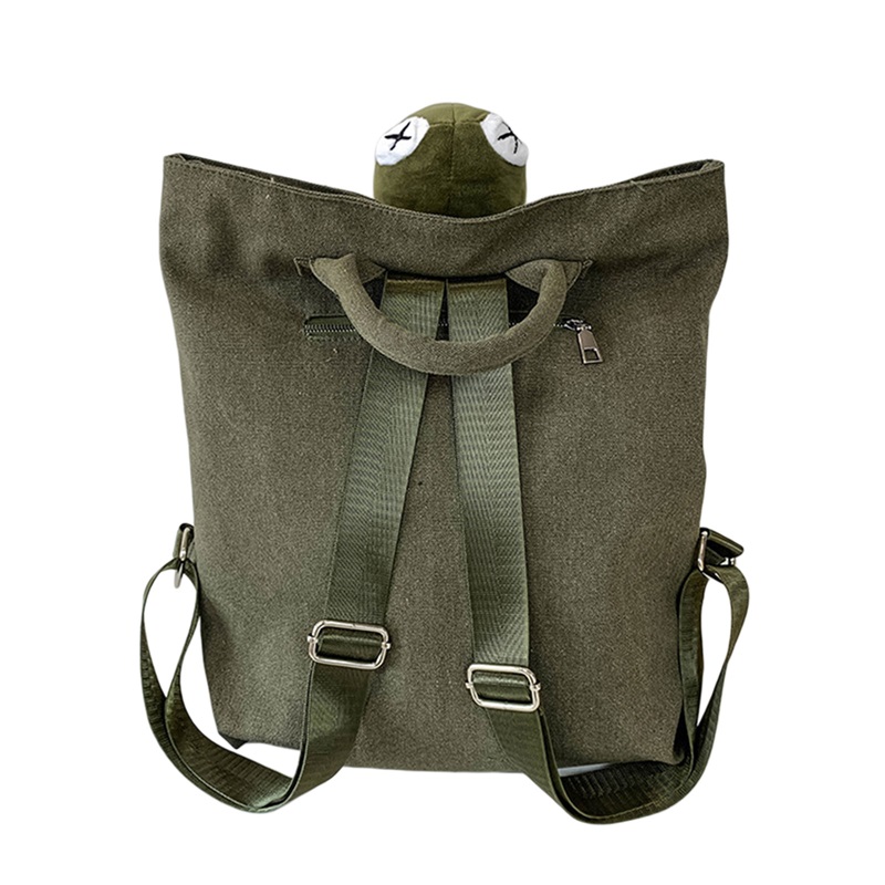 Backpacks For Women Graffiti Inlaid Plush Frog Mon... – Grandado
