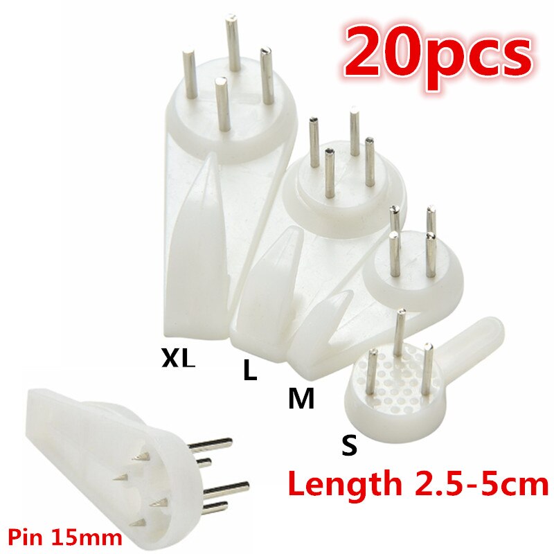 20Pcs Wit Schilderen Fotolijst Haak Plastic Onzich... – Grandado