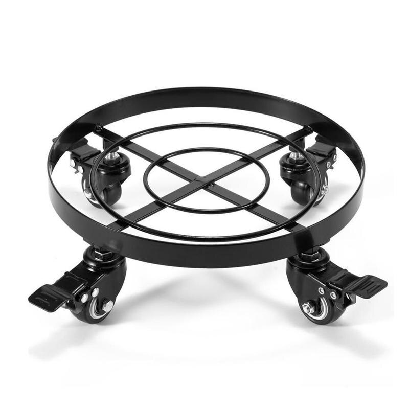 Metal Round Flower Plant Pot Tray 4 Wheels Heavy D... – Grandado