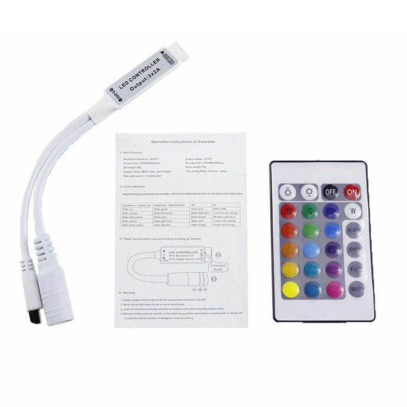 Mini 24 Key Wireless IR Remote Controller For RGB ... – Grandado