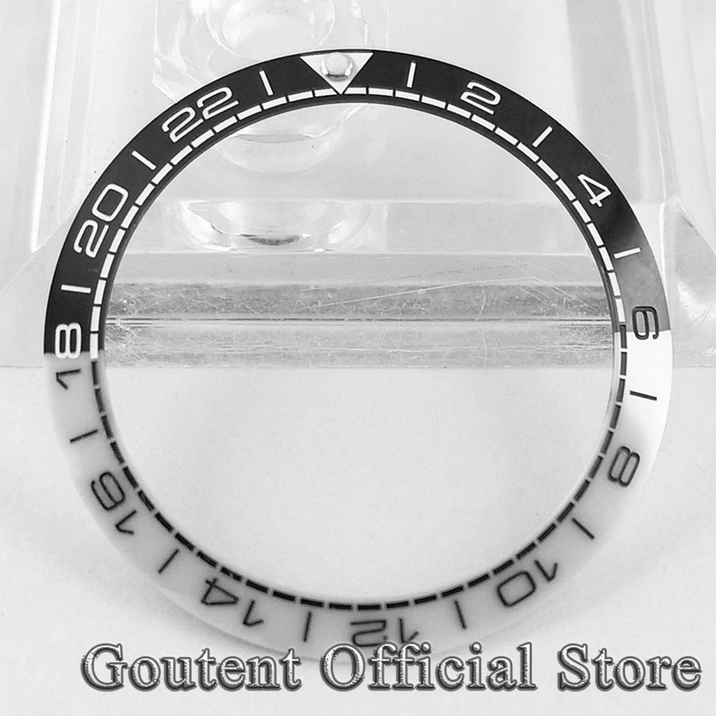 Goutent 38mm Ceramic Bezel Black White Color Watch... – Grandado