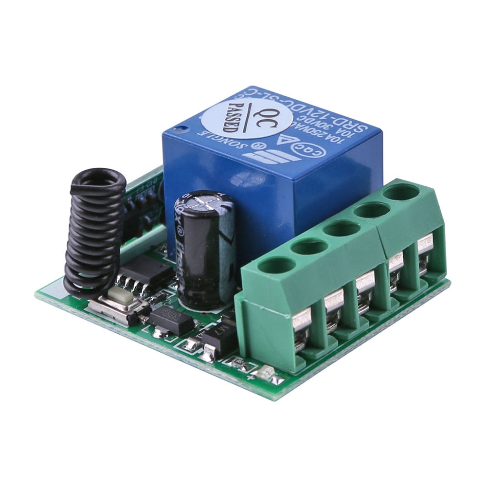 DC 12V 1 CH 433MHz Relay Switch Receiver Module fo... – Grandado