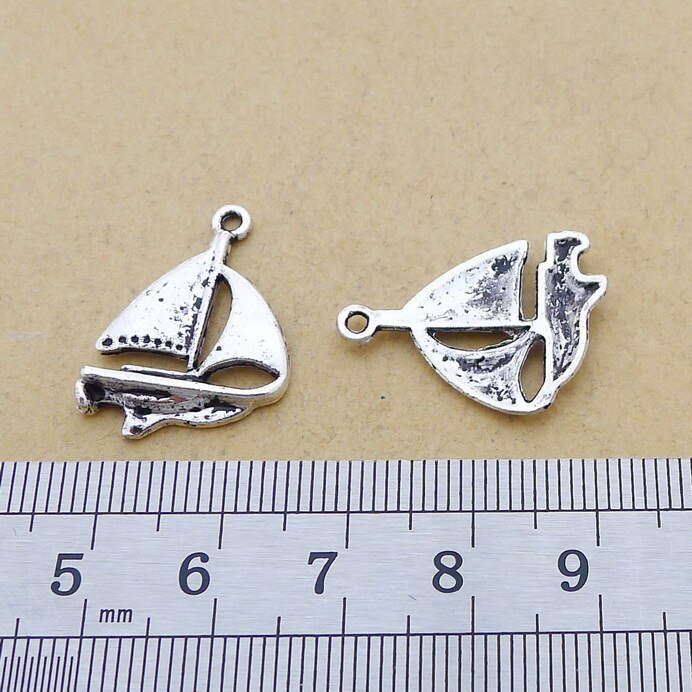 Charms Sailboat Charms Antique Silver Color 23*17m... – Vicedeal