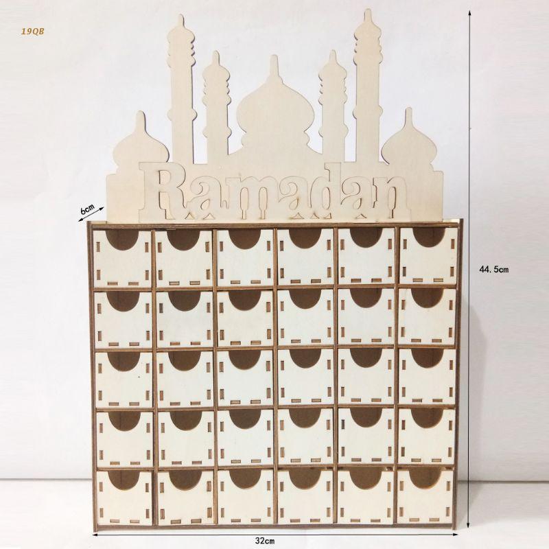 Holz Eid Mubarak Ramadan Advent Kalender Countdown... – Grandado