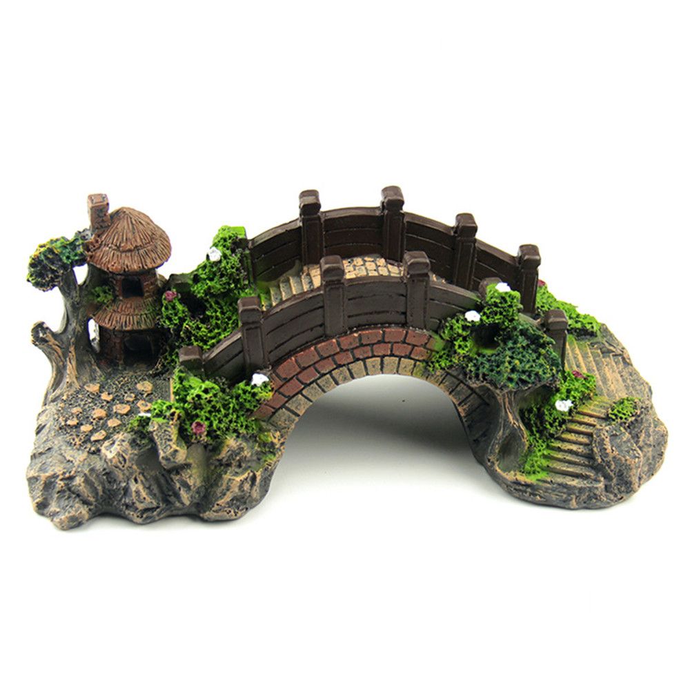 Acquario Fish Tank ponte artificiale ornamento in ... – Grandado