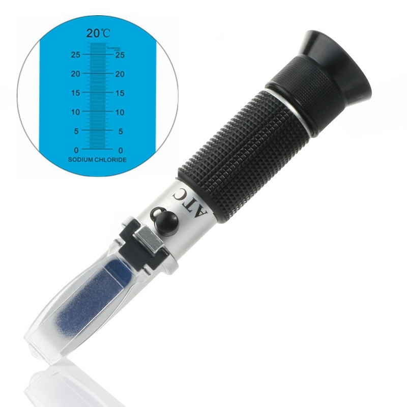 Portable 0-28% ATC Salinity Refractometer salinome... – Grandado