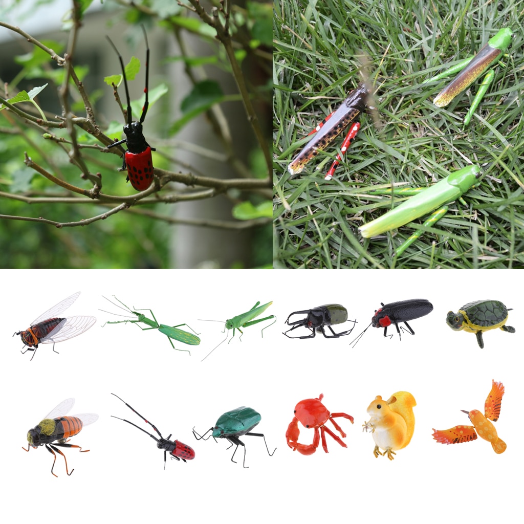 Mini Insects Wild Animal Bug Figurines Insects Toy... – Grandado