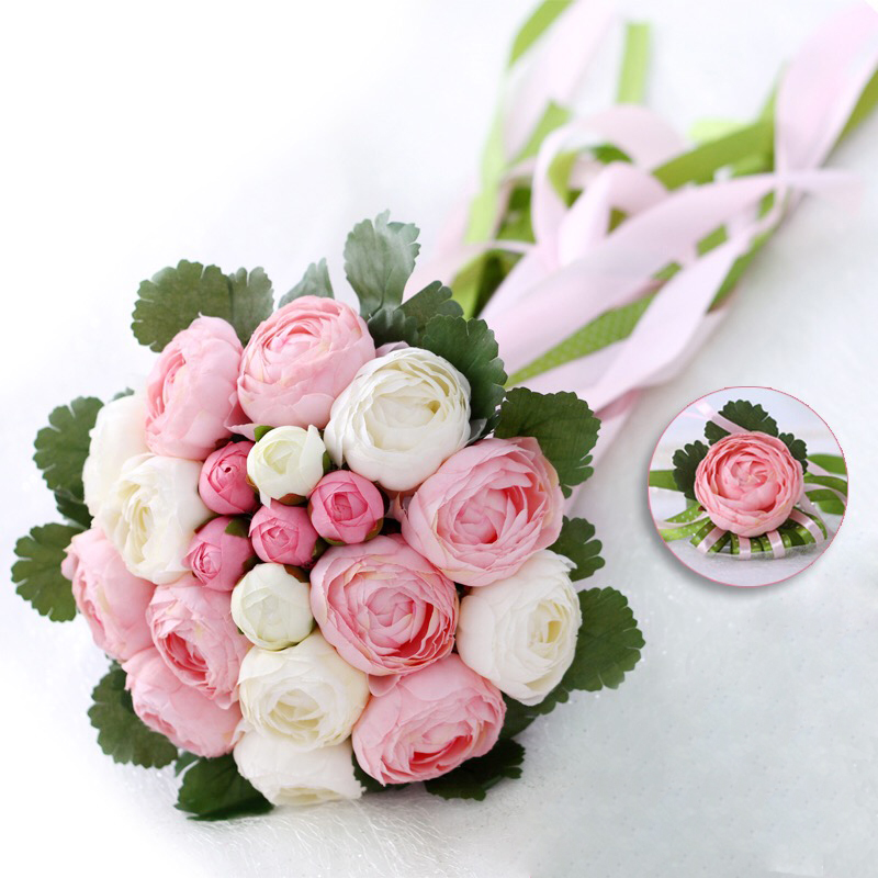 Rose Flowers Bridal Wedding Bouquets 20 Handmade F... – Vicedeal