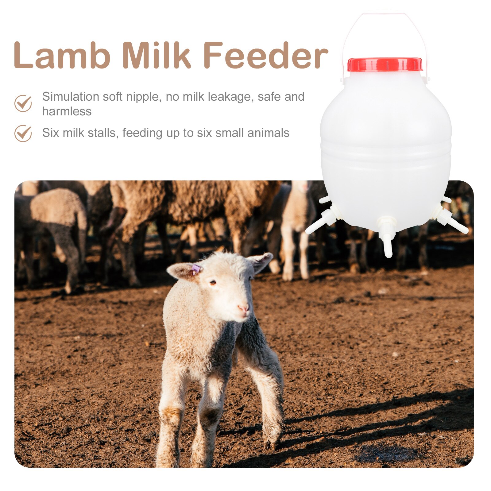 1 Set Lamb Feeder Feeder Automatic Nurse Machine w... – Grandado