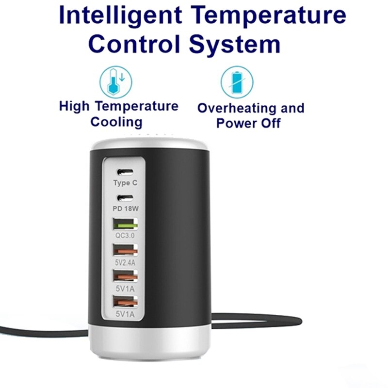 65W USB Fast Charger HUB Quick Charge QC3.0 Multi ... – Grandado