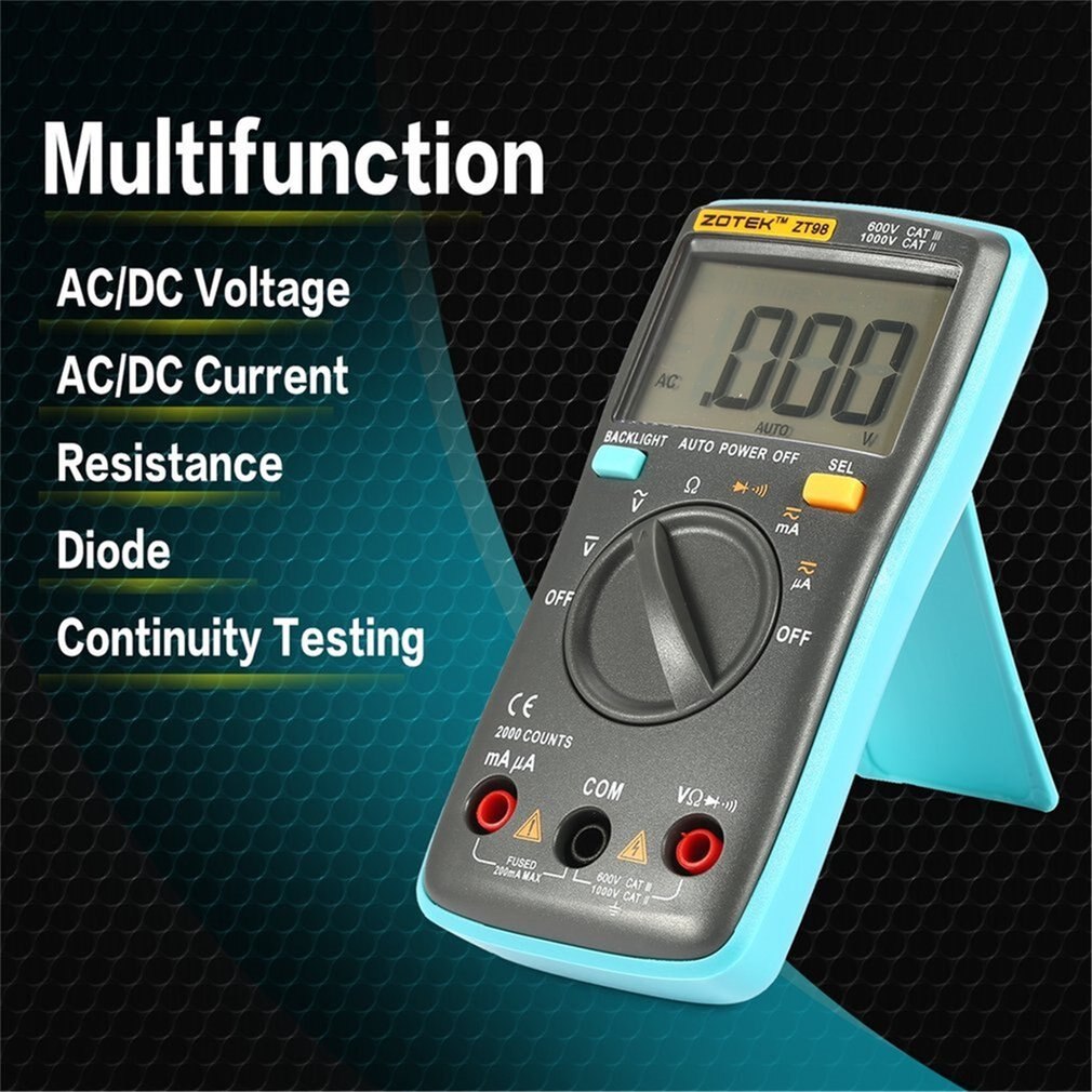 ZT98 Mini Auto Range Digitale Multimeter 1999 Telt... – Grandado