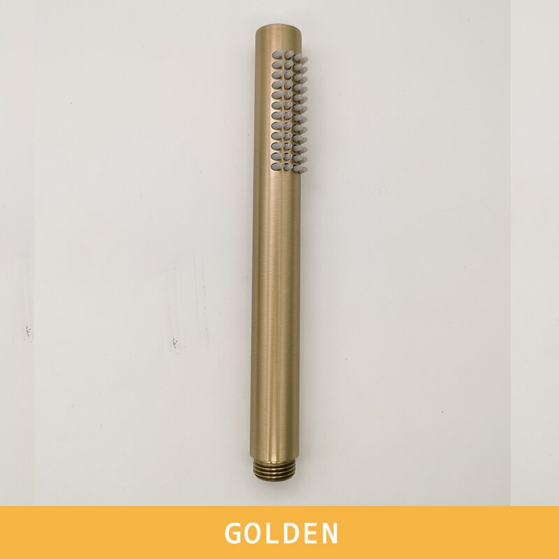 Brass Round Handheld Shower Head Brushed Gold Fini... – Vicedeal